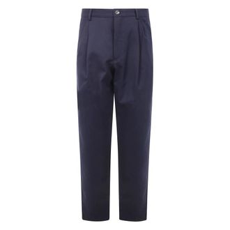 Brunello Cucinelli Chino-Hose mit Doppelfalte - - Trousers - Herren - Blau - M