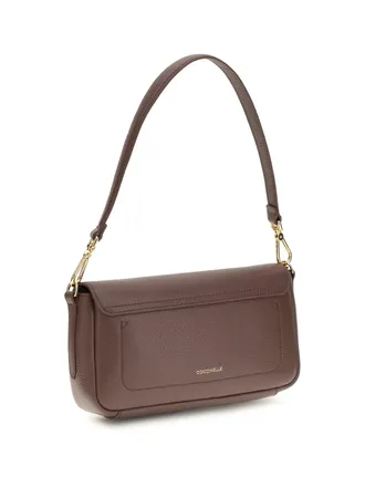 Coccinelle C-Me Lock Shoulder Bag - Brown