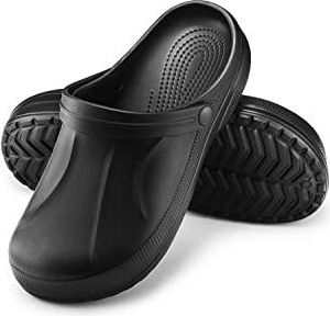 Estro & Luminara Sabot Jardin Homme Clogs - Chaussures Jardin Homme Mules Sabots de Jardinage Sabot Plastique F06 (41, Noir)