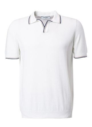 Gran Sasso Herren Polo-Shirt weiß