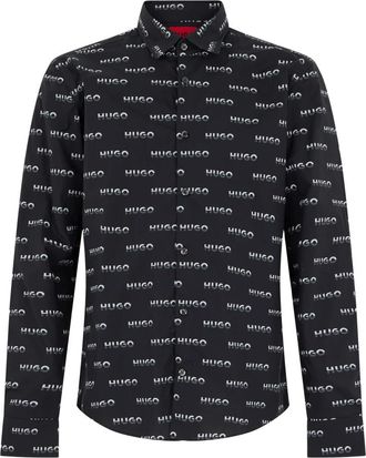 HUGO BOSS Chemise Ermo - Homme - Chemises - Noir - Taille: M