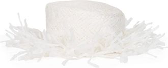 Red Valentino Femme, Accessoires, Blanc, Taille: L Elegant Straw Hat