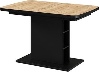 Vicco Table de salle &agrave; manger Fenaro, Ch&ecirc;ne noir/force de lor, 120x80cm 2 pi&egrave;ces, Vicco