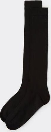 Calzedonia Lange Socken Aus Baumwolle F&uuml;r Herren Schwarz
