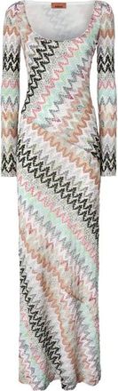 Missoni Femme, Robes, Multicolore, Taille: 38 FR Robe &agrave; motif zigzag