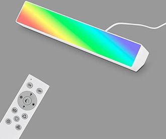 Briloner RGB Strahler Smart Home, funktioniert mit Alexa, Fernbedienung, LED Lightbar, zimmer deko, gaming deko, gaming zubeh&ouml;r, wandleuchte, wandlampe, 25,5x5