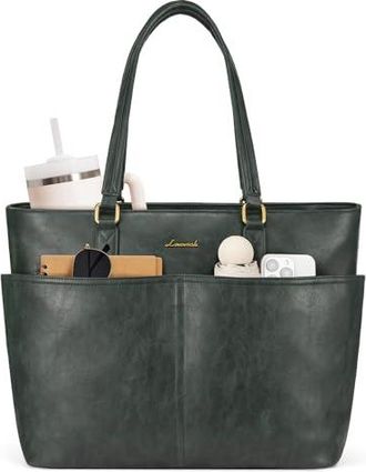 Lovevook Grand sac &agrave; main pour femme - Sac pour ordinateur portable 15,6 - &Eacute;l&eacute;gant - Sac &agrave; main pour femme - Sac de travail - Sac daffaires, sac denseignant - 