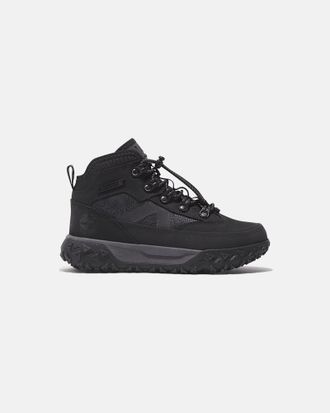 Timberland Halbhoher wasserfester GreenStride Motion 6 Bungee Sneaker f&uuml;r Jugendliche in Schwarz, Schwarz, Gr&ouml;&szlig;e