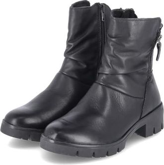 Beliana 1700/12764 Bottes orthop&eacute;diques avec doublure froide en cuir lisse pour femme Noir, Noir, 40 EU