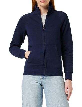 Fruit Of The Loom Damen Sweatshirt SS085M, Blau (Bleu Marine Intense), 42 (Herstellergröße: XL)