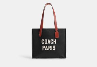 Coach Relay Tote Bag Mit Detail Aus Signature-Canvas