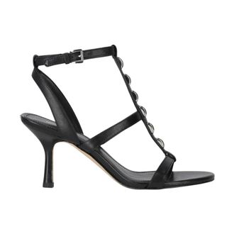 Michael Kors Femme, Chaussures, Noir, Taille: 38 1/2 EU Nara Heeled Sandal