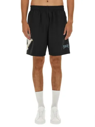 3.Paradis Logo-Embroidered Bermuda Shorts - Black