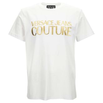 Versace Jeans Couture Homme, Tops, Blanc, Taille: 3XL Logo T-Shirt