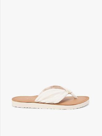 Tommy Hilfiger Tongs en chanvre &agrave; plaque monogramme TH