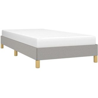 vidaXL Cadre de lit sans matelas gris clair 90x190 cm tissu vidaXL