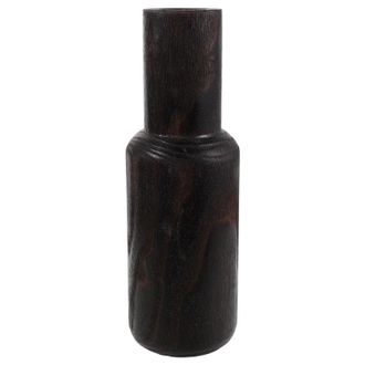 Lurrose Holzvase f&uuml;r Blumen: Hohe Vase f&uuml;r einen einzelnen Stiel, Kleiner rustikaler Deko-Topf f&uuml;r Weihnachts Hochzeits Geburtstags- und Babyparty-Tischdekora