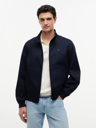 Tommy Hilfiger Blouson TOMMY HILFIGER CLASSIC HARRINGTON, Herren, Gr. XXL, blau (desert sky), Web, Obermaterial: 100% Baumwolle. Futter: 100% Baumwolle, regular fit 