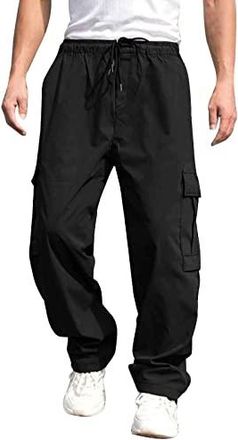 Generic Pantalons de Jogging Pantalons dentra&icirc;nement pour Hommes Pantalons de Sport Coupe Ample Pantalons de surv&ecirc;tement Longs Pantalons d&eacute;contract&eacute;s &agrave; Carrea