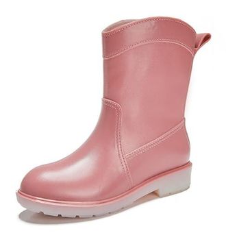 Pangolin Bottes de Pluie Femme Imperm&eacute;ables - Bottines Mi-Mollet Antid&eacute;rapantes, Chaussures &Eacute;tanches Confortables pour Ville, Jardin, Voyage & Temps Pluvieux R