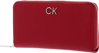Calvin Klein Damenbrieftasche CK Artikel K60K609699 CK RE Lock Z/A Wallet LG cm 19 x 10 x 2, XA9 Racing red/Rosso, Einheitsgr&ouml;&szlig;e