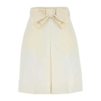 Valentino Garavani Femme, Shorts, Blanc, Taille: 38 FR Bermuda Shorts
