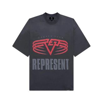Represent T-Shirt mit Grafikdruck und Rundhalsausschnitt - - Tops - Herren - Grau - 2XL