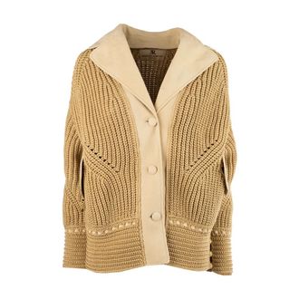 Ermanno Scervino Femme, Pulls, Beige, Taille: 38 FR Cardigan