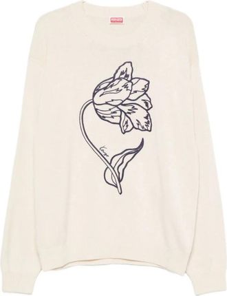 Kenzo Homme, Pulls, Blanc, Taille: XL Pull Tulip