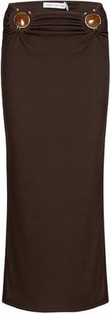 CHRISTOPHER ESBER Jupe midi fronc&eacute;e Mineral Stone