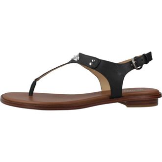 Michael Kors Femme, Chaussures, Noir, Taille: 38 1/2 EU Sandale Plate &agrave; Entredoigt