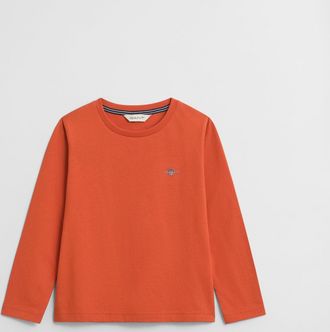 GANT Kinder Shield Langarm-T-Shirt (122/128) DEEP ORANGE