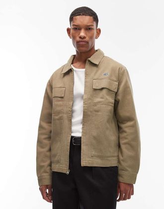 Vans McAvoy - Station-Jacke in hellem Khaki mit Rei&szlig;verschluss-Gr&uuml;n