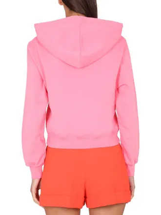 Moschino Logo Crochet Sweatshirt - Pink