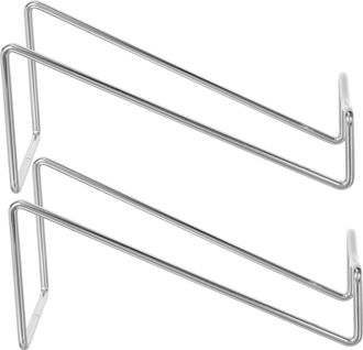 Cabilock 2 Stück Teiliges Weinregal mit Geometrischem Design Platzsparender Weinflaschenhalter für Tisch und Theke Moderner Leichter Metallständer für Küche Ba