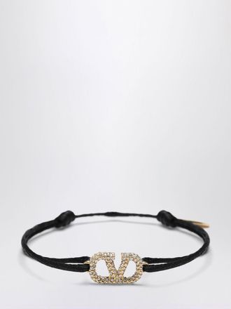 Valentino Garavani Verstellbares Armband VLogo Signature mit Kristallen