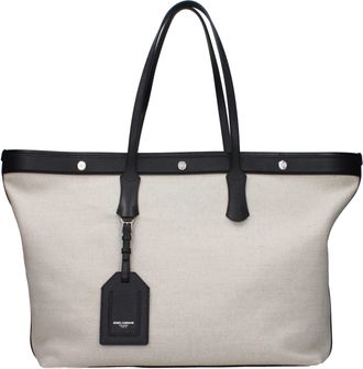 Dolce & Gabbana Hommes Sacs &agrave; bandouli&egrave;re Tissu Beige/Noir
