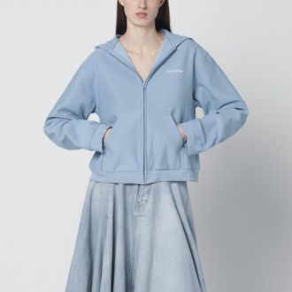 Balenciaga Back Regular Fit Zip-Hoodie