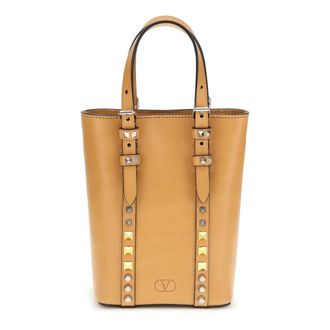 Valentino Garavani Rockstud Mini Schultertasche - - Bags - unisex - Braun - ONE SIZE