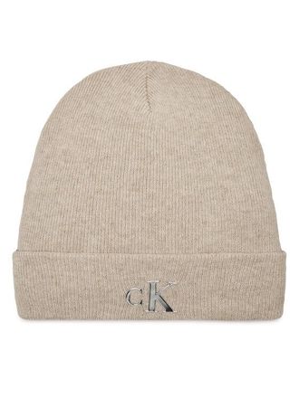 Calvin Klein Jeans M&uuml;tze Minimal Monogram Beanie K60K611542 Grau