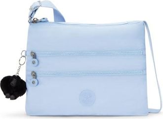 Kipling Alvar Sac à Bandoulière de Taille Moyenne, Cloudy Sky Blue (Bleu)