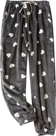 Onsoyours Pyjama Femme Polaire Pantalon Hiver Taille Haut Chaleur Int&eacute;rieur Femme Bas Super Doux Confortable Automne Ample Velours Fourrure &eacute;lastique Pantalon d