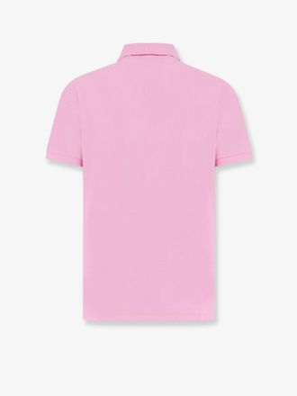 Polo Ralph Lauren Mens Cotton Polo Shirt With Embroidered Logo Pink T-shirts And Polos