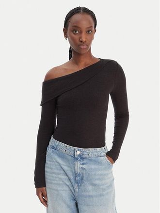 Guess Top W6RP15 KD012 Schwarz Slim Fit