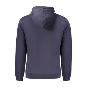 Napapijri Logo-Appliqu&eacute; Cotton Hoodie - Blue