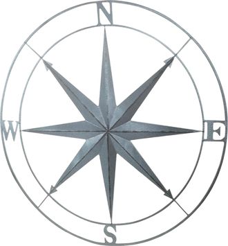 Milisten Nautischer Kompass Wanddeko Vintage Kompass Ornament F&uuml;r Garten Wohnzimmer Handgefertigte Wandkunst F&uuml;r Dekoration Rustikale F&uuml;r Freunde Familie