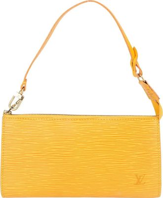 Louis Vuitton Crossbody Bags - Louis Vuitton Yellow Epi Leather Pochette Accessoi - Gr. unisize - in Gelb - f&uuml;r Damen