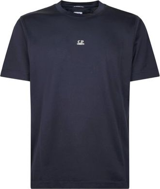 C.P. Company C.p. Company, Homme, Tops, Bleu, Taille: L T-shirt &agrave; Manches Courtes en Coton
