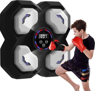 Generic Interaktiver Boxtrainer | Vielseitiges Indoor-Trainingsger&auml;t f&uuml;r Zuhause | Wandmontierter Musik Box Trainer,F&uuml;r Jugendliche Teenager S&ouml;hne T&ouml;chter Fam