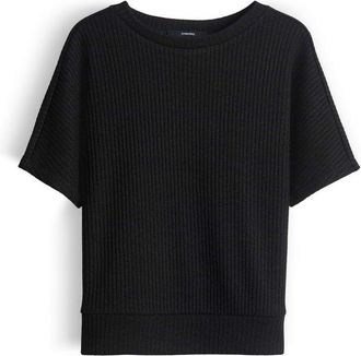 someday Sweatshirt Urosa Sweatshirt in Rippenstruktur aus Sweatware Lockere Passform, elastisch mit breitem Saum